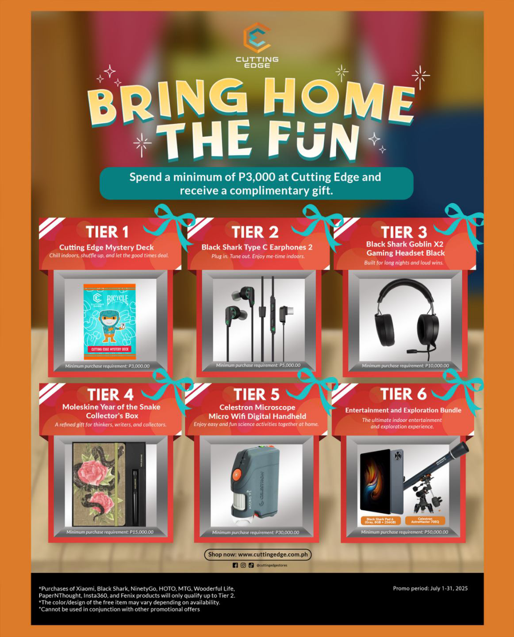 Promos – Cutting Edge Online Store