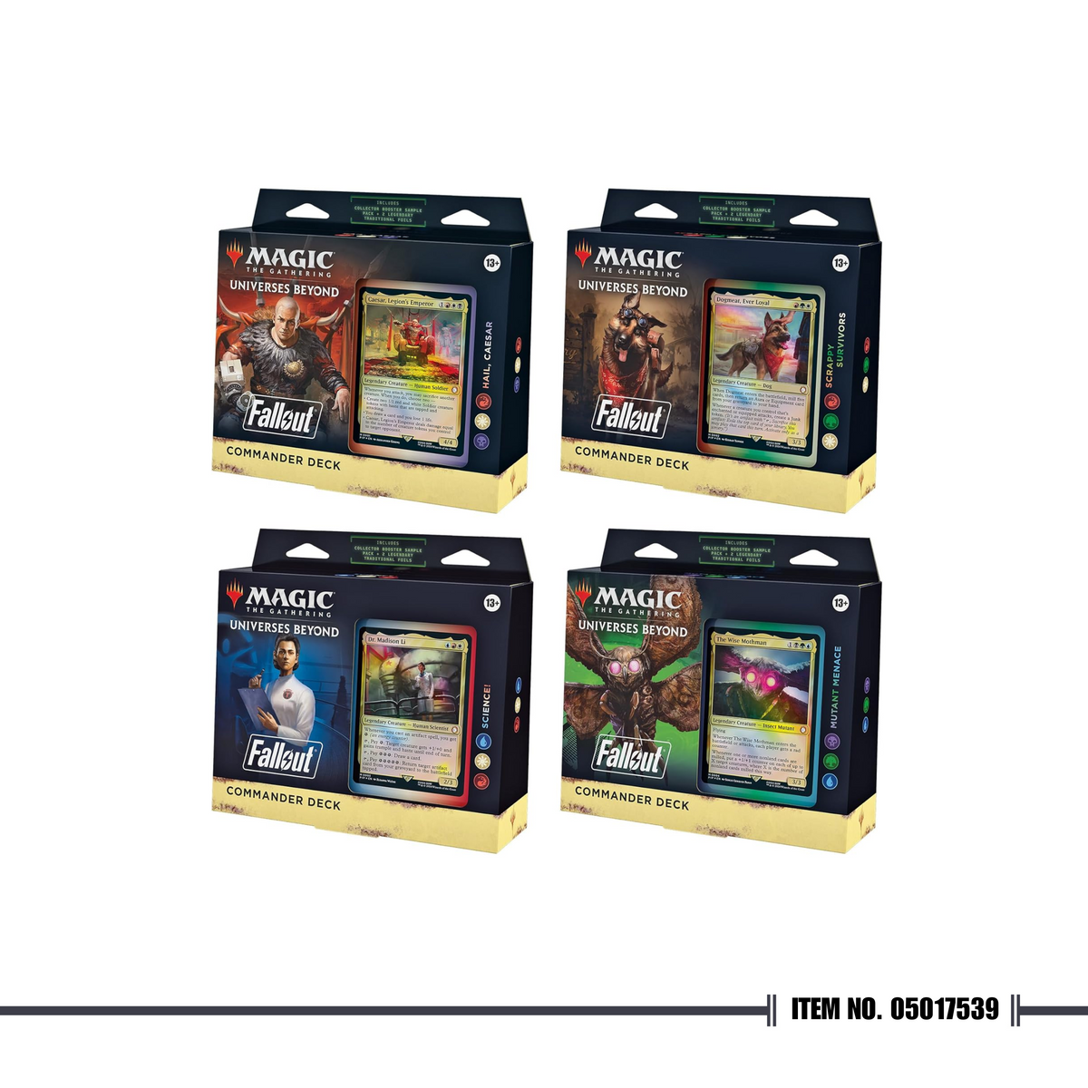 Magic: The Gathering Fallout [PIP] Commander Display (Set of 4 ...